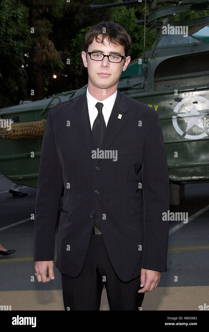 Colin Hank, Tom' son, arriving at the premiere of Band of Brothers at ...