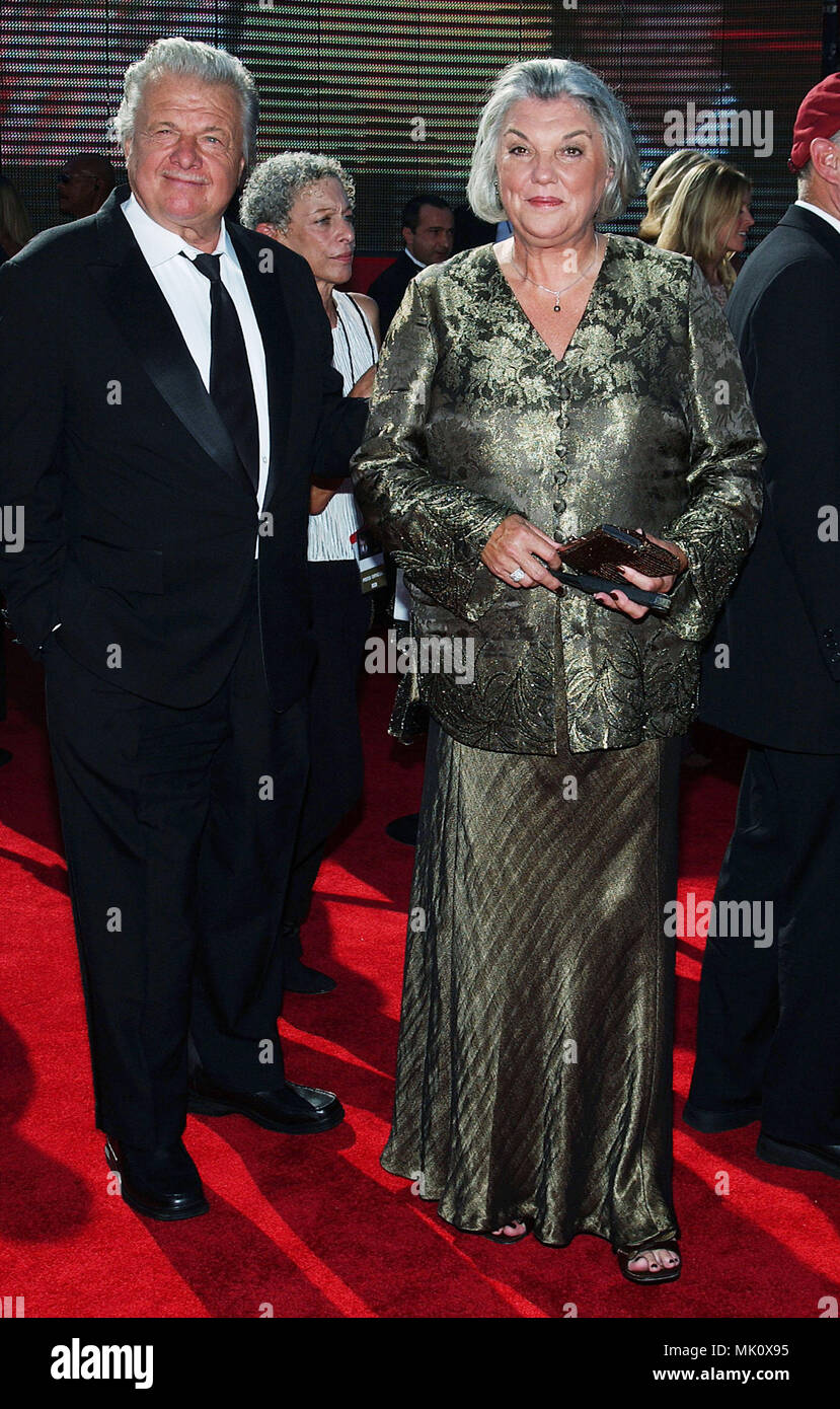 Tyle Daly and husband arriving at the 55th Annual Emmy Awards at the ...