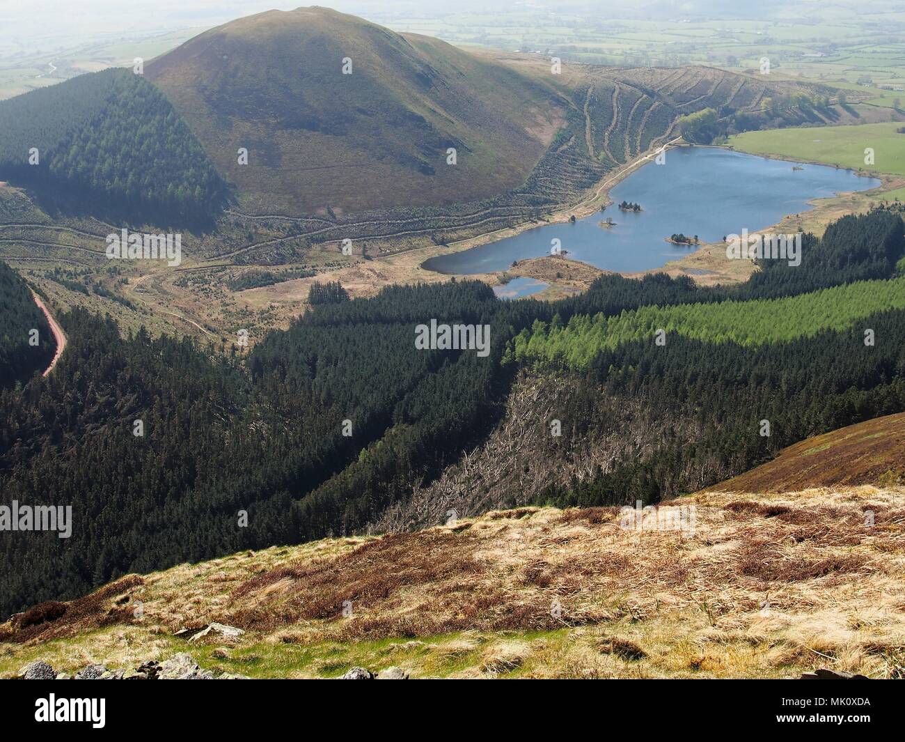 Cogra Moss and Knock Murton from the top of Blake Fell, Lake District ...