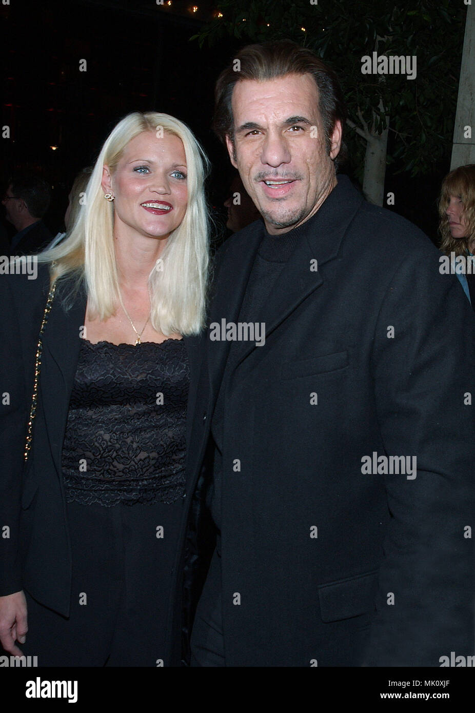 Robert Davi and wife Christine arriving at the Premiere of Hot Chick at ...