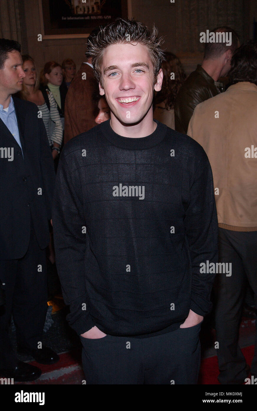 Greg Harrison posing at the premiere of Big Trouble at El Captain ...