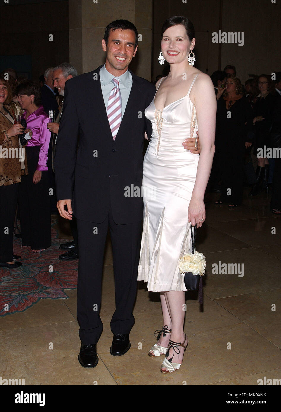 Geena Davis and husband arriving at the " Adopt-A-Minefield " at the ...