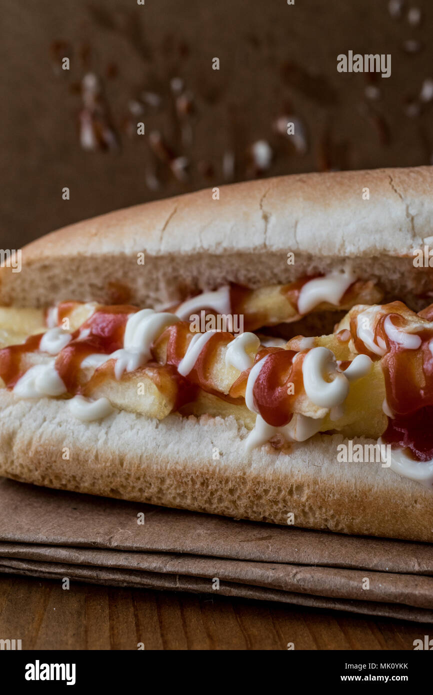 Shawarma french fries salt hi-res stock photography and images - Alamy