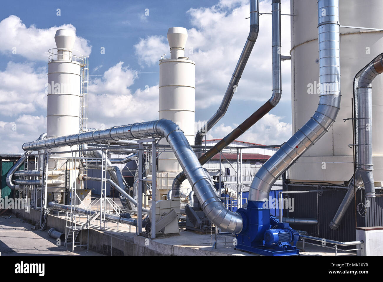 industrial building - sawmill site with buildings and technical ...