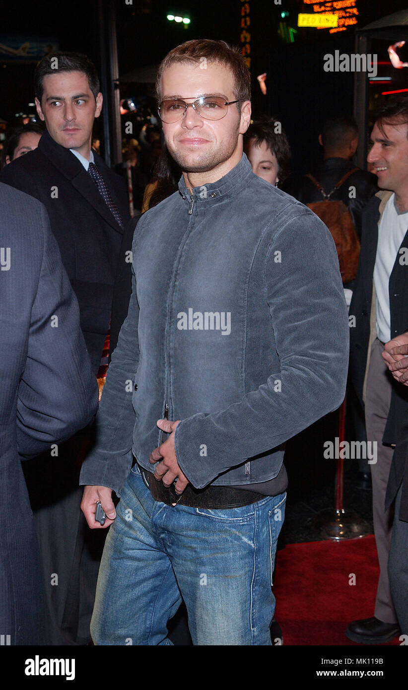 Joe Lawrence arriving at the The Royal Tenenbaums premiere at the El ...