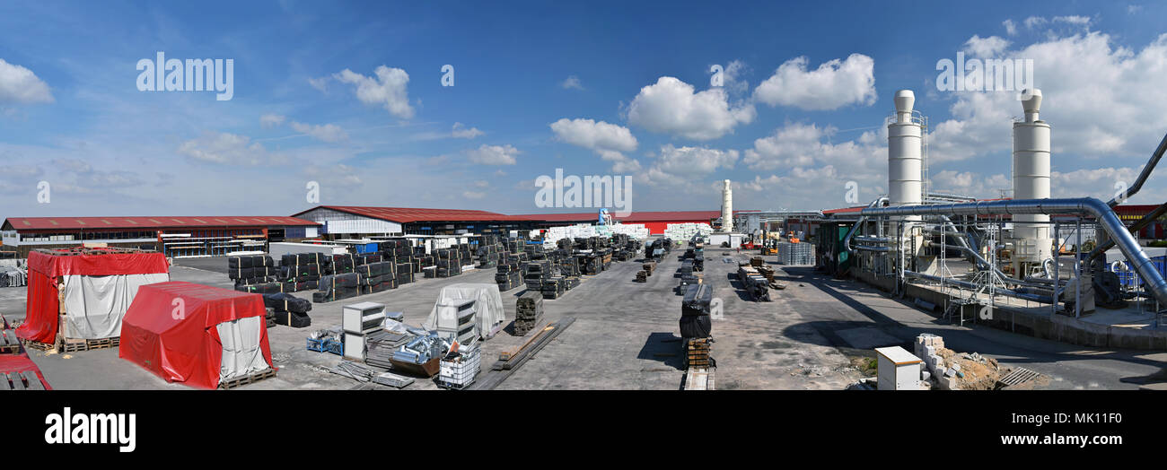 industrial building - sawmill site with buildings and technical ...