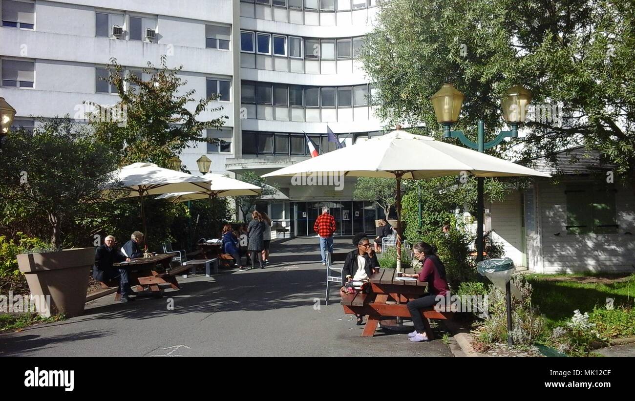 Colombes, France, Crowd People, French Public Hospital Louis Mourier ...