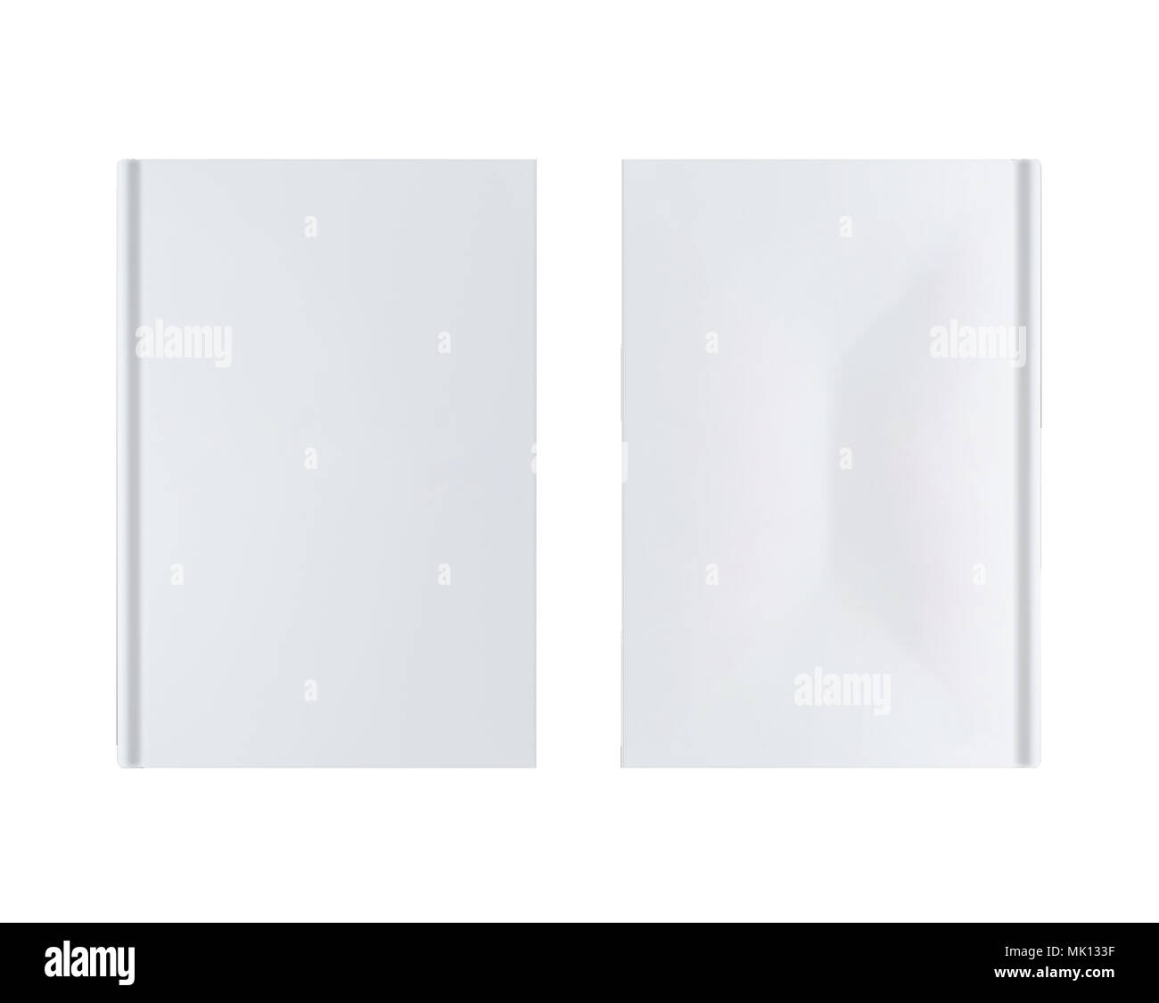 Blank book isolated on white background Stock Photo - Alamy