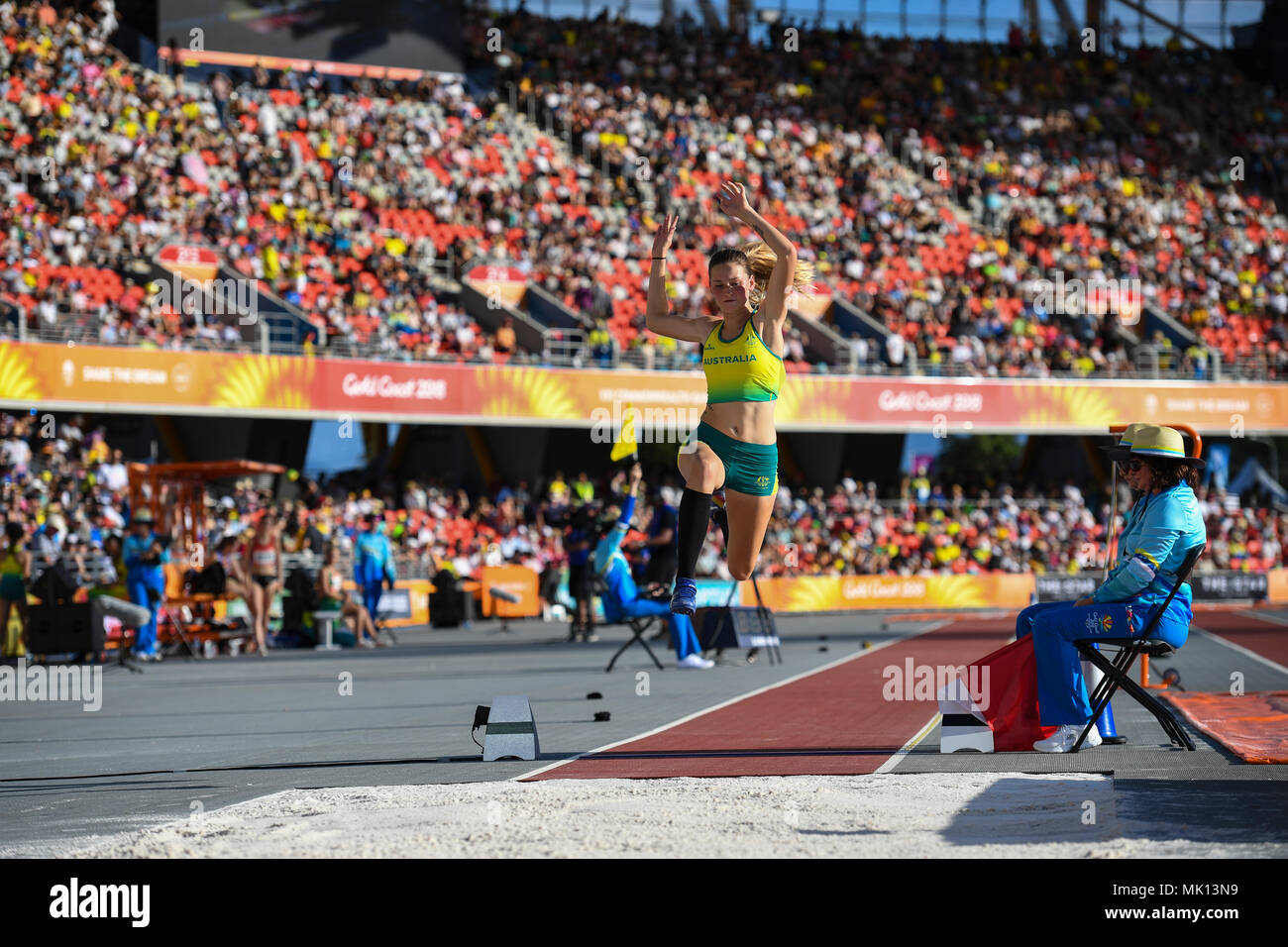 GOLD COAST, AUSTRALIA - APRIL 8: Erin Cleaver of Australia competing in ...