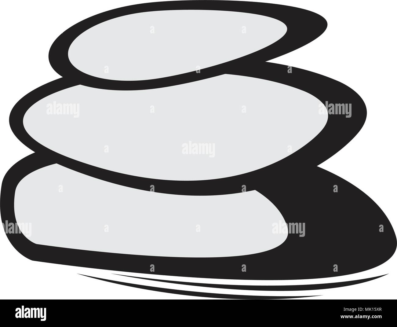 Stack rocks Stock Vector Images - Alamy