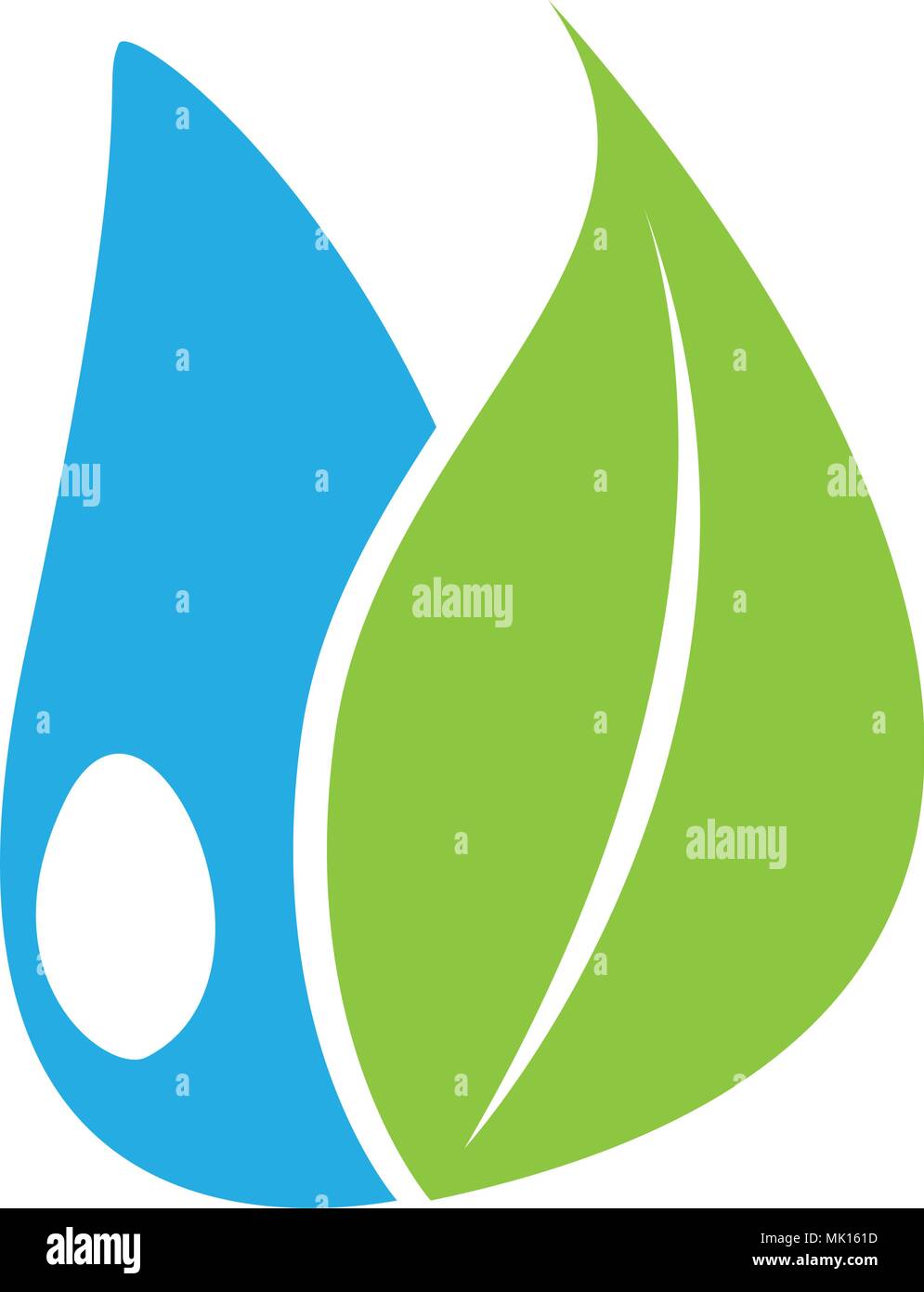 Leaf and a raindrop Stock Vector Image & Art - Alamy
