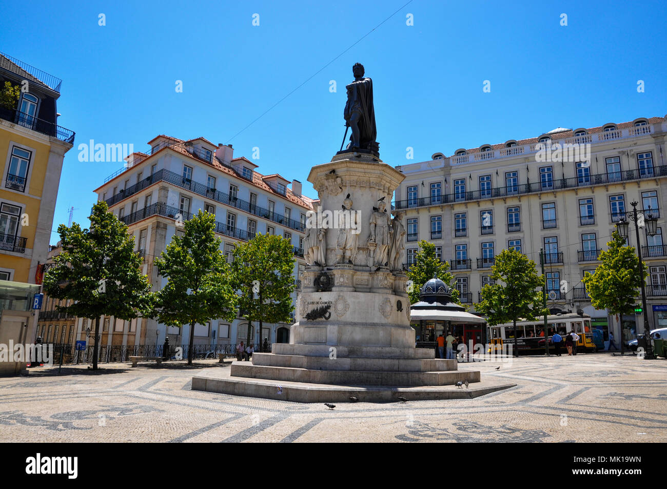 Luis de camoes square monument hi-res stock photography and images - Alamy