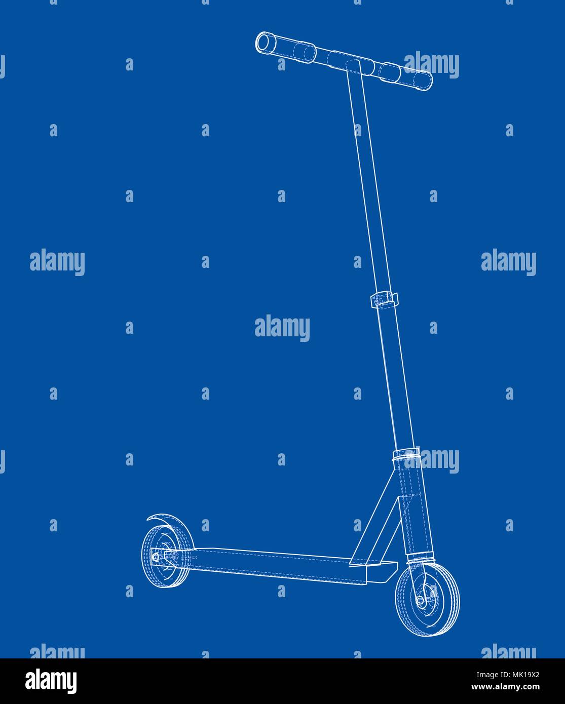 Kick scooter outline. Vector Stock Vector Image & Art - Alamy