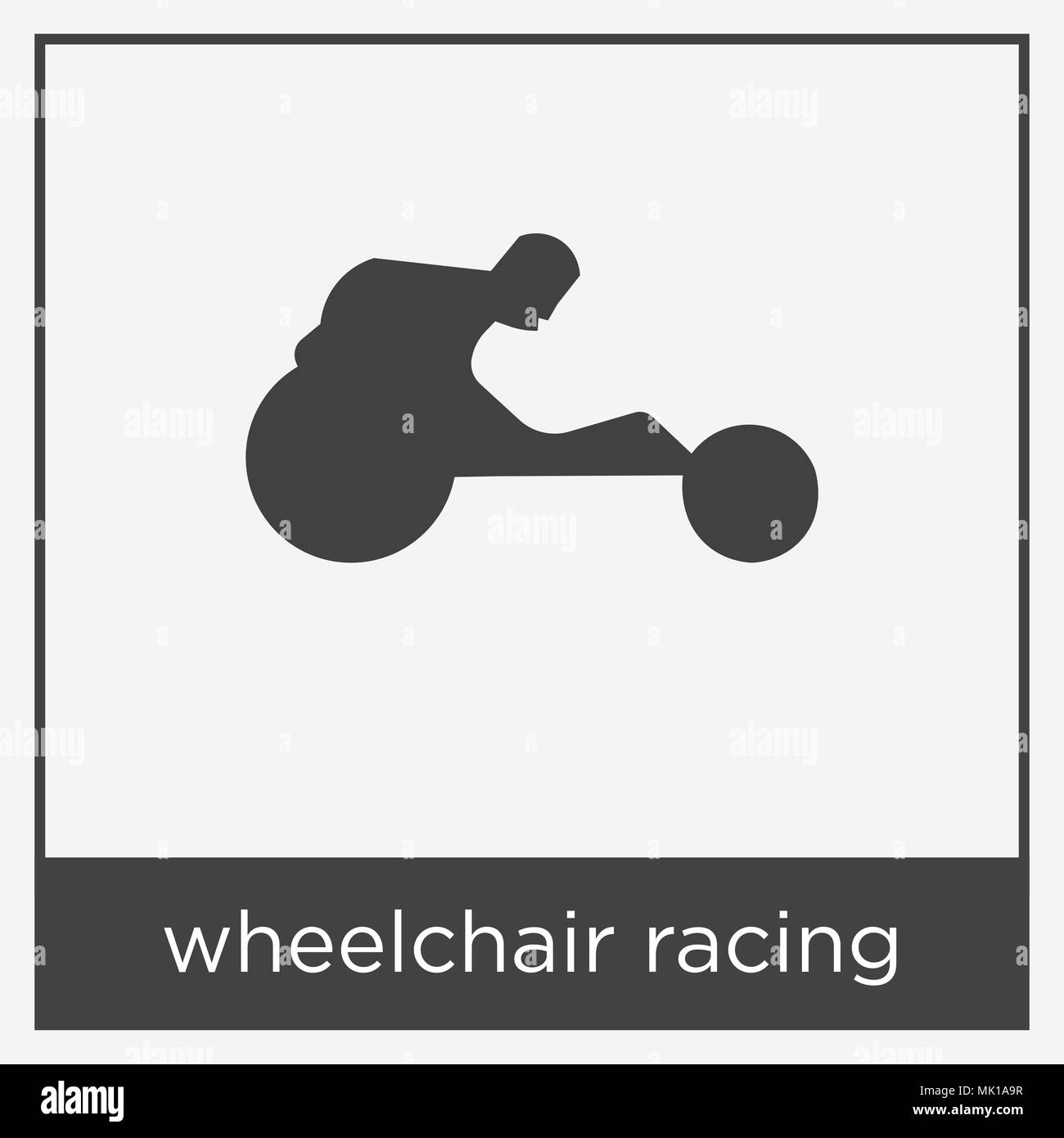 Wheelchair Race Silhouette