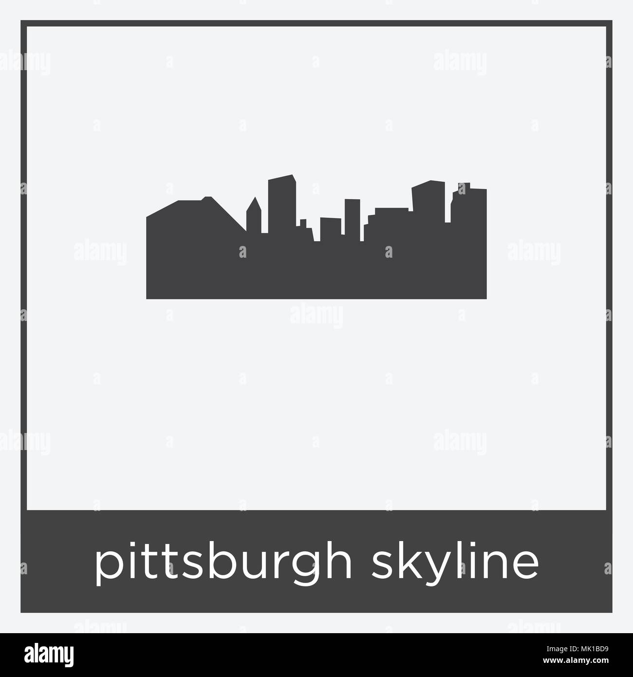 Pittsburgh downtown skyline Stock Vector Images - Alamy