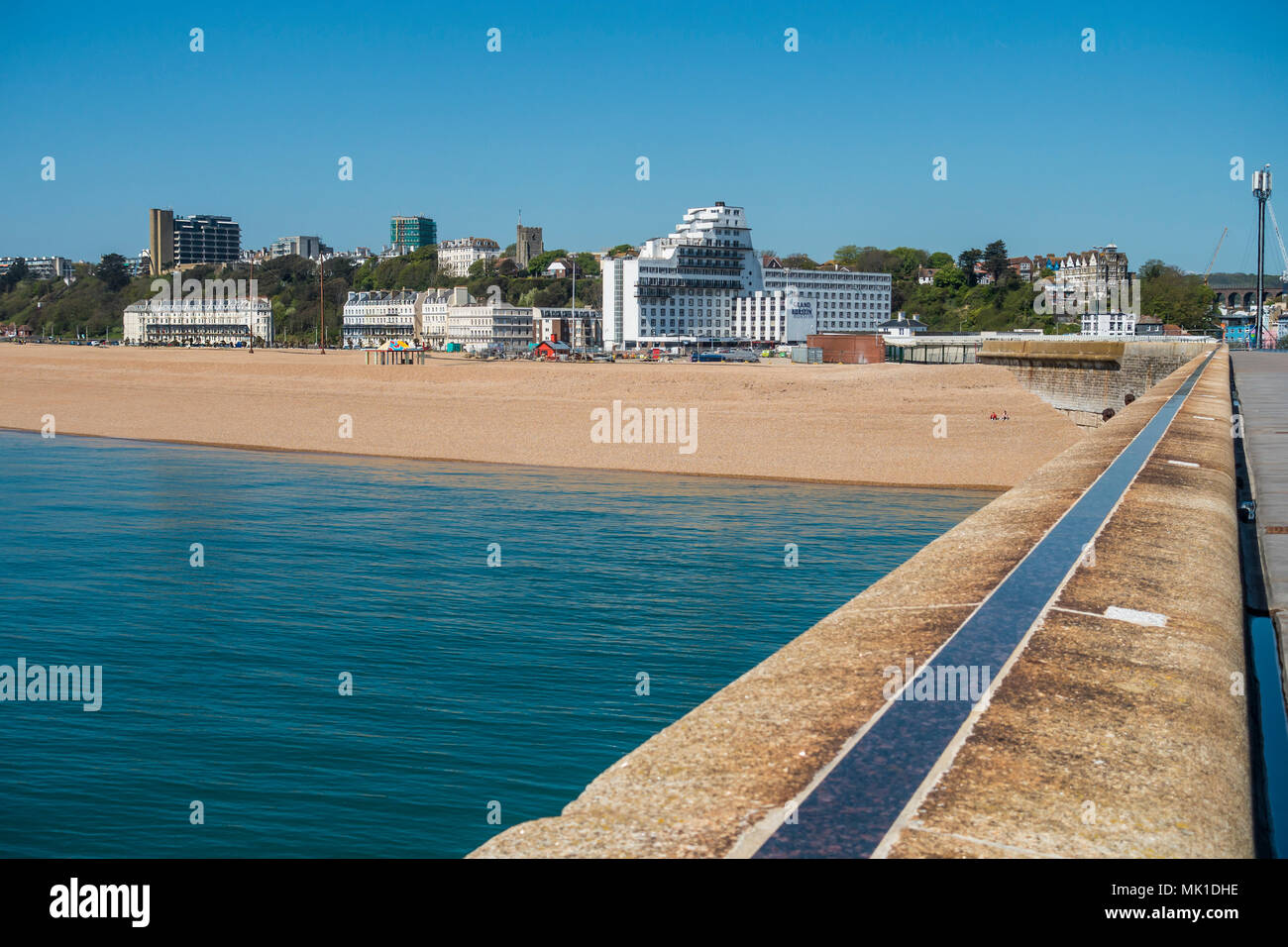 Folkestone Seafront,Grand Burstin Hotel,View,from,Folkestone Harbour ...