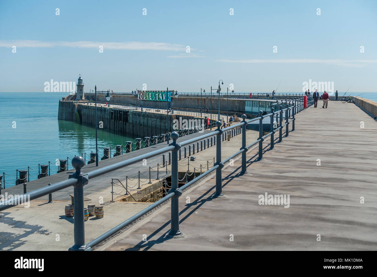 Folkestone Harbour Arm,Folkestone,Kent,England,UK Stock Photo - Alamy