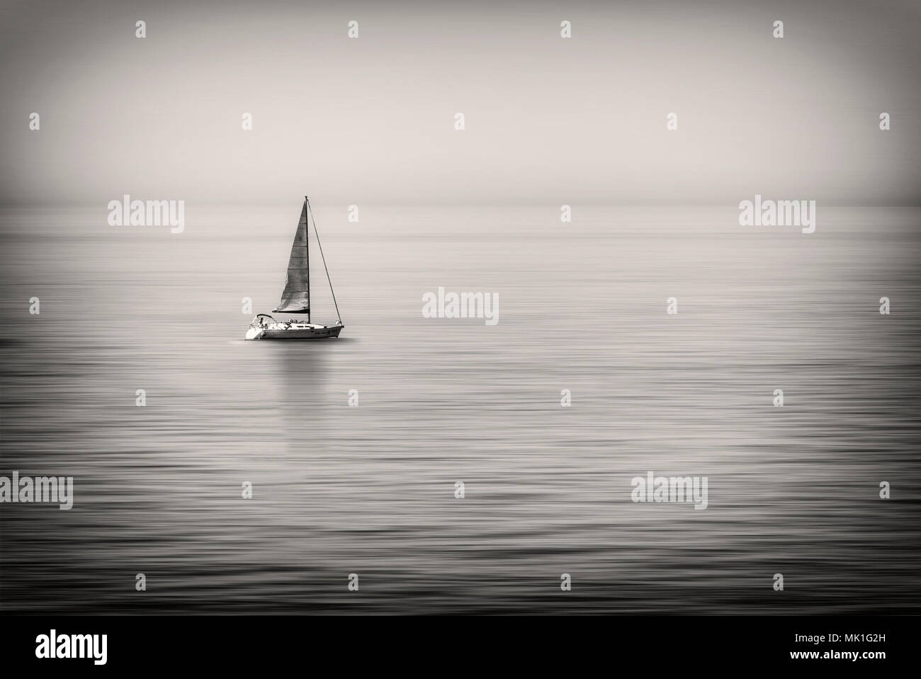 White sailboat in middle hi-res stock photography and images - Alamy