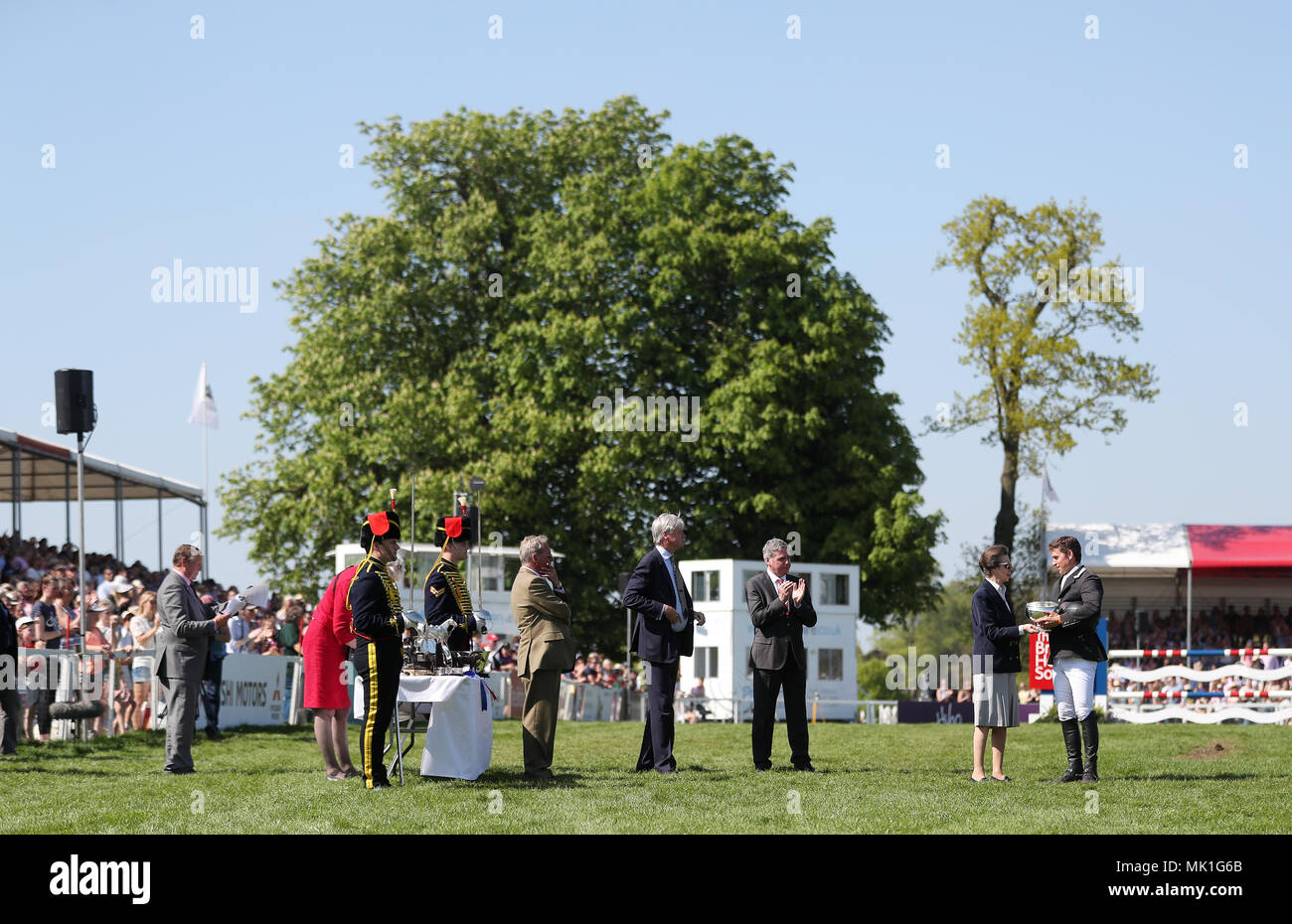 Tom Crisp receives his prize for Best British Badminton debutant for ...