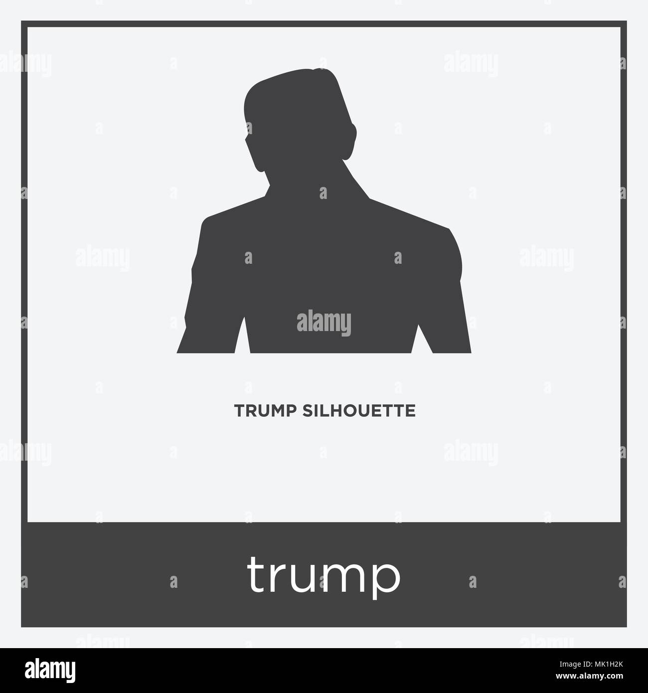 Donald trump portrait black background Stock Vector Images - Alamy