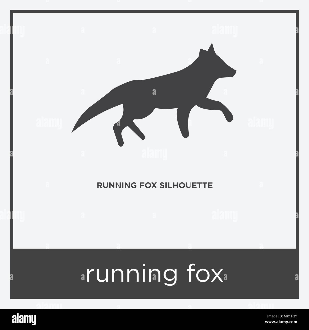 Running Fox Vector