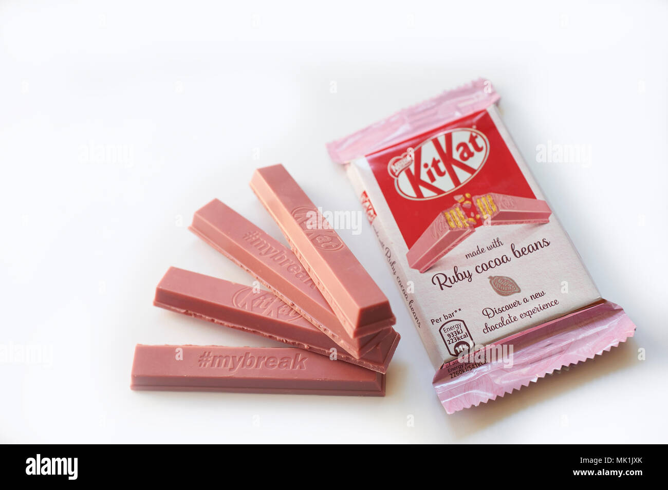 Pink KitKat, kit kat Now on sale exclusively in Tesco Stores throughout ...