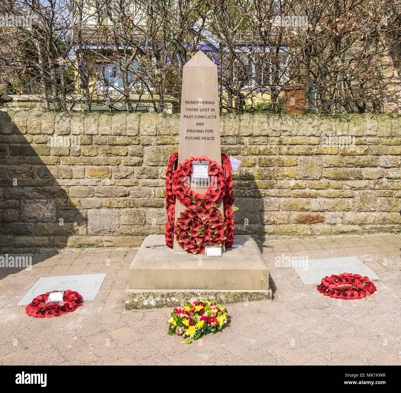 War memorial plaque and flagstone dedication to Lance Corp Charles ...