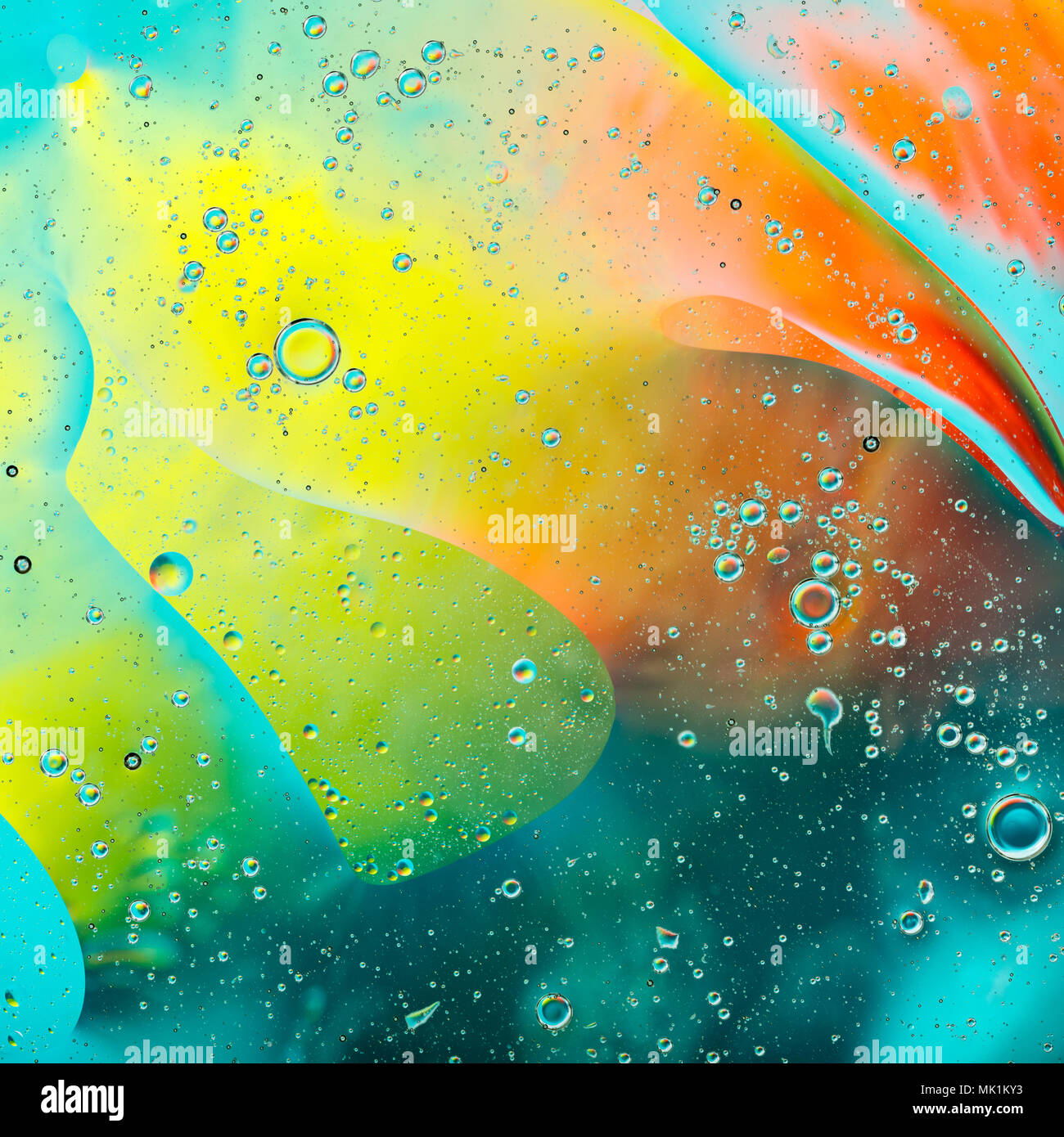 abstract background of colored spots circles on the water Stock Photo ...