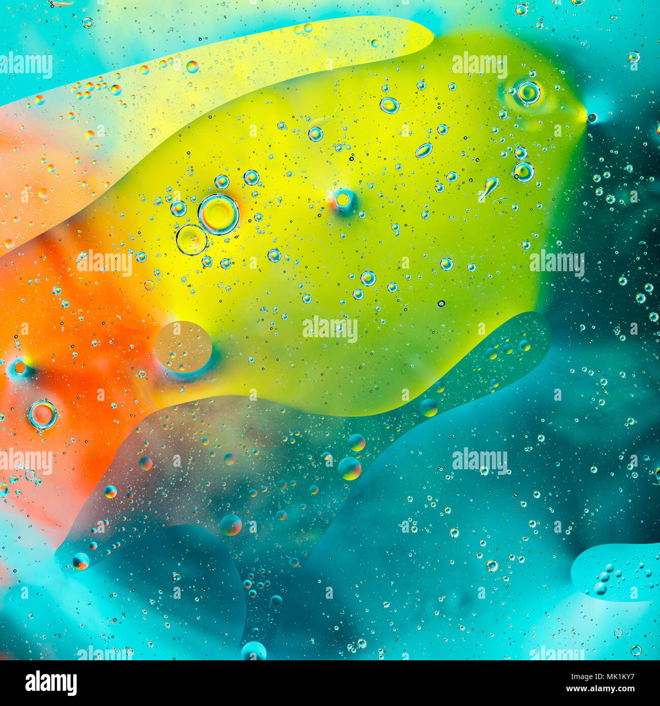 abstract background of colored spots circles on the water Stock Photo ...