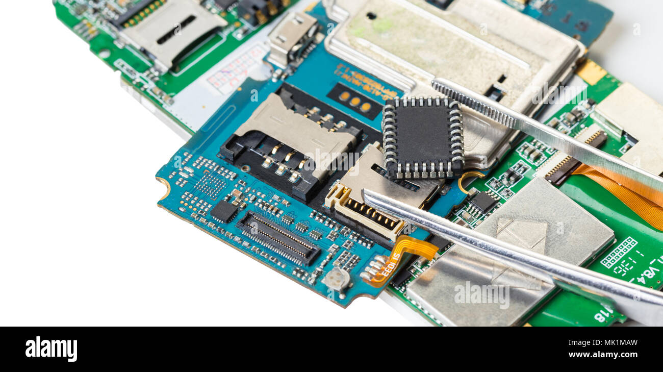 Disassembled parts of cell phone hi-res stock photography and images ...