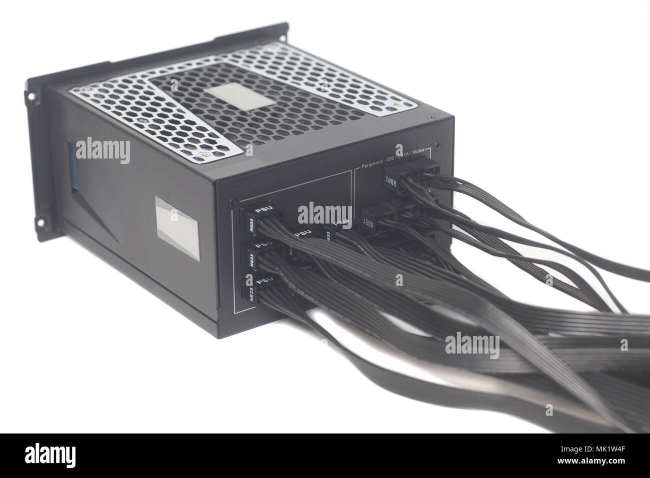 Computer Power Supply Unit isolated on white Stock Photo - Alamy