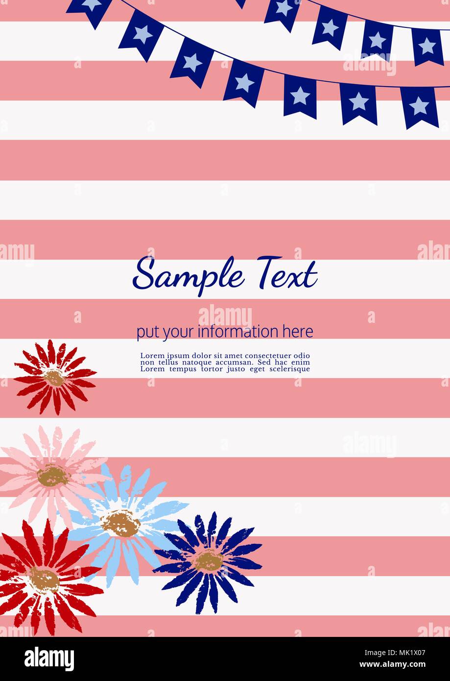 Happy American holiday poster Stock Vector Image & Art - Alamy