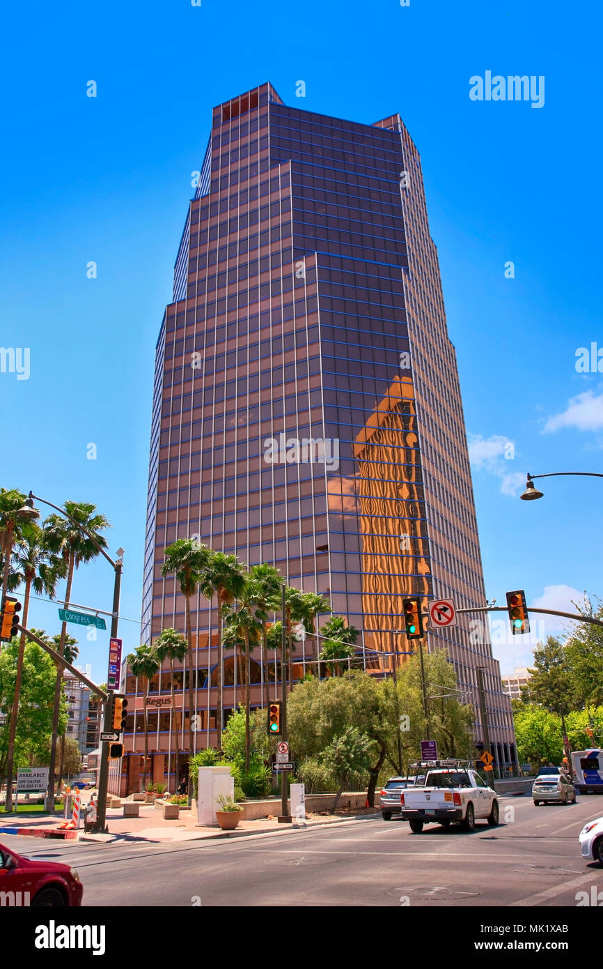 Multi-business skyscraper at 1 Church Ave in downtown Tucson AZ Stock ...