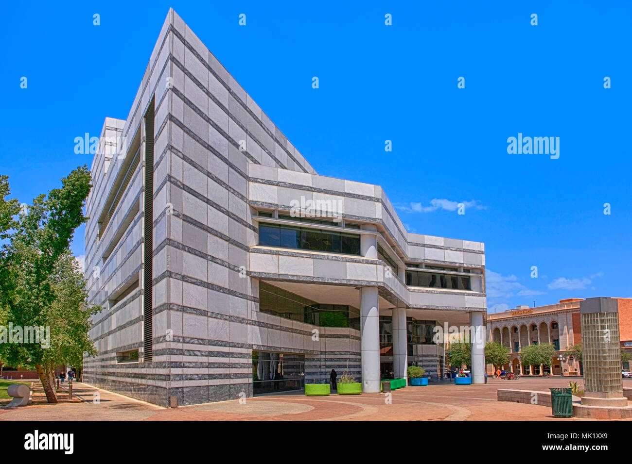 The Joel D Valdez Main Library building in downtown Tucson AZ Stock ...