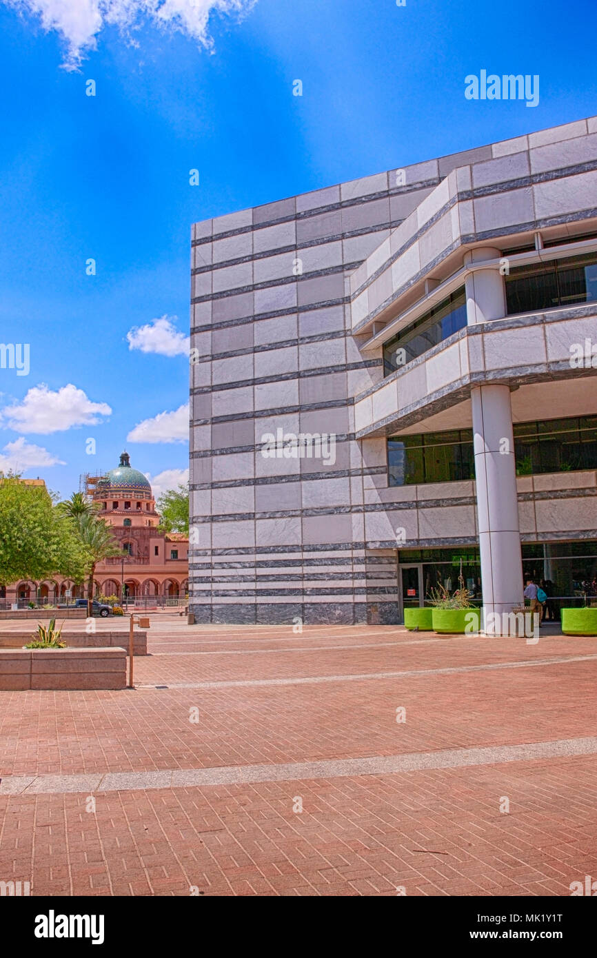 The Joel D Valdez Main Library building in downtown Tucson AZ Stock ...