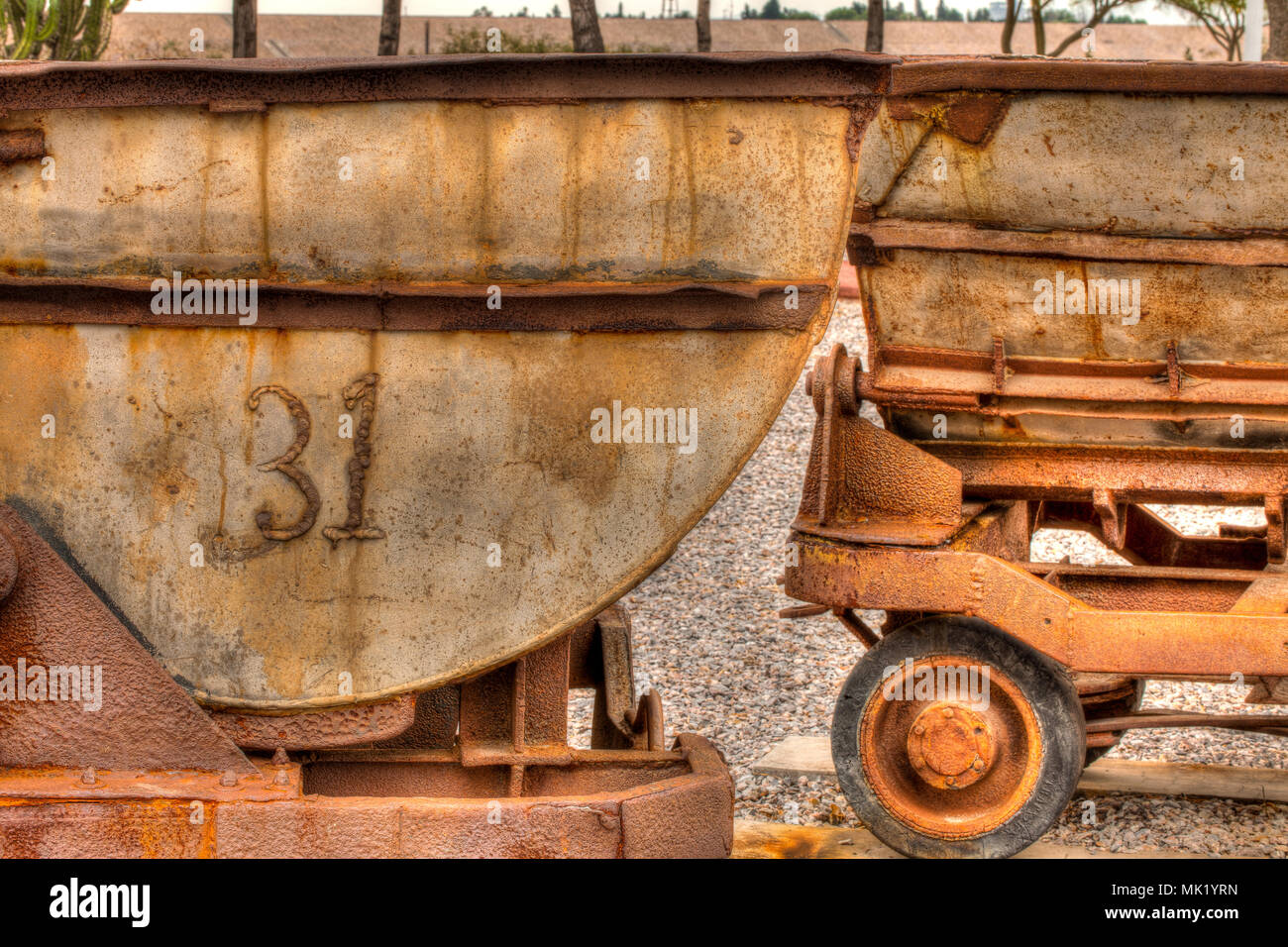 Historic Mining Equipment Stock Photo - Alamy