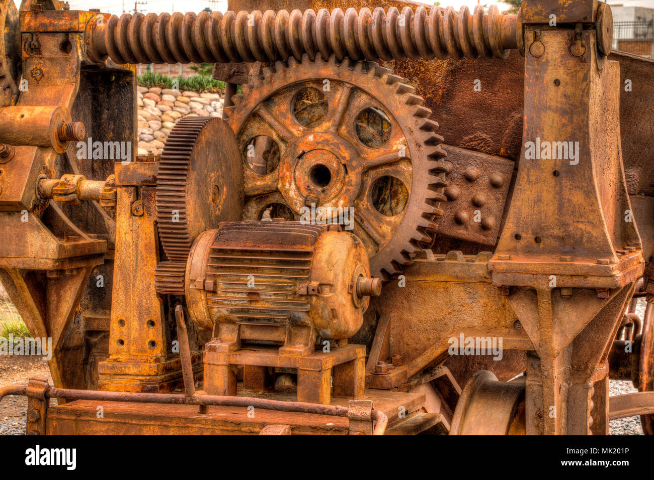 Historic Mining Equipment Stock Photo - Alamy