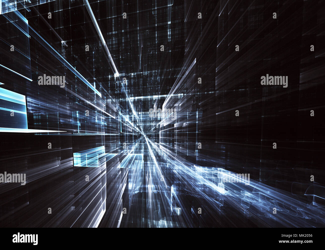 Abstract future technology background - computer-generated 3D image ...