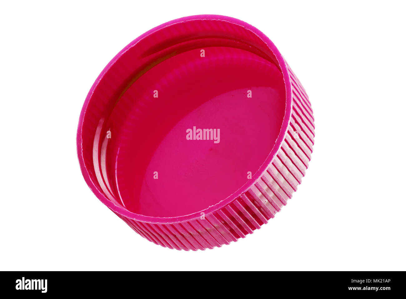 red plastic bottle cap on white background, isolated Stock Photo - Alamy