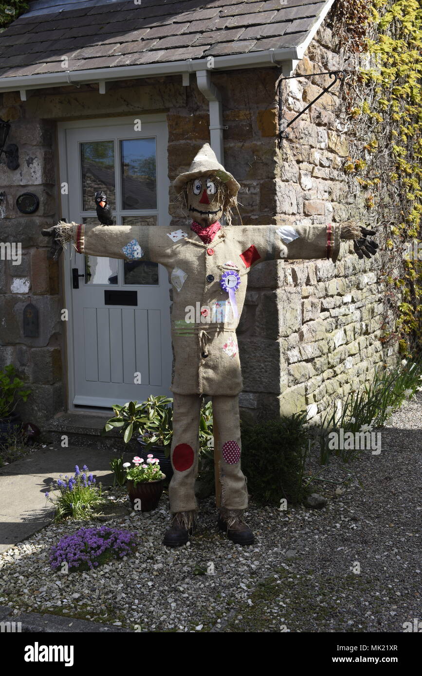WRAY, LANCASHIRE, UK. 06/05/2018. Scarecrows at the annual Wray ...