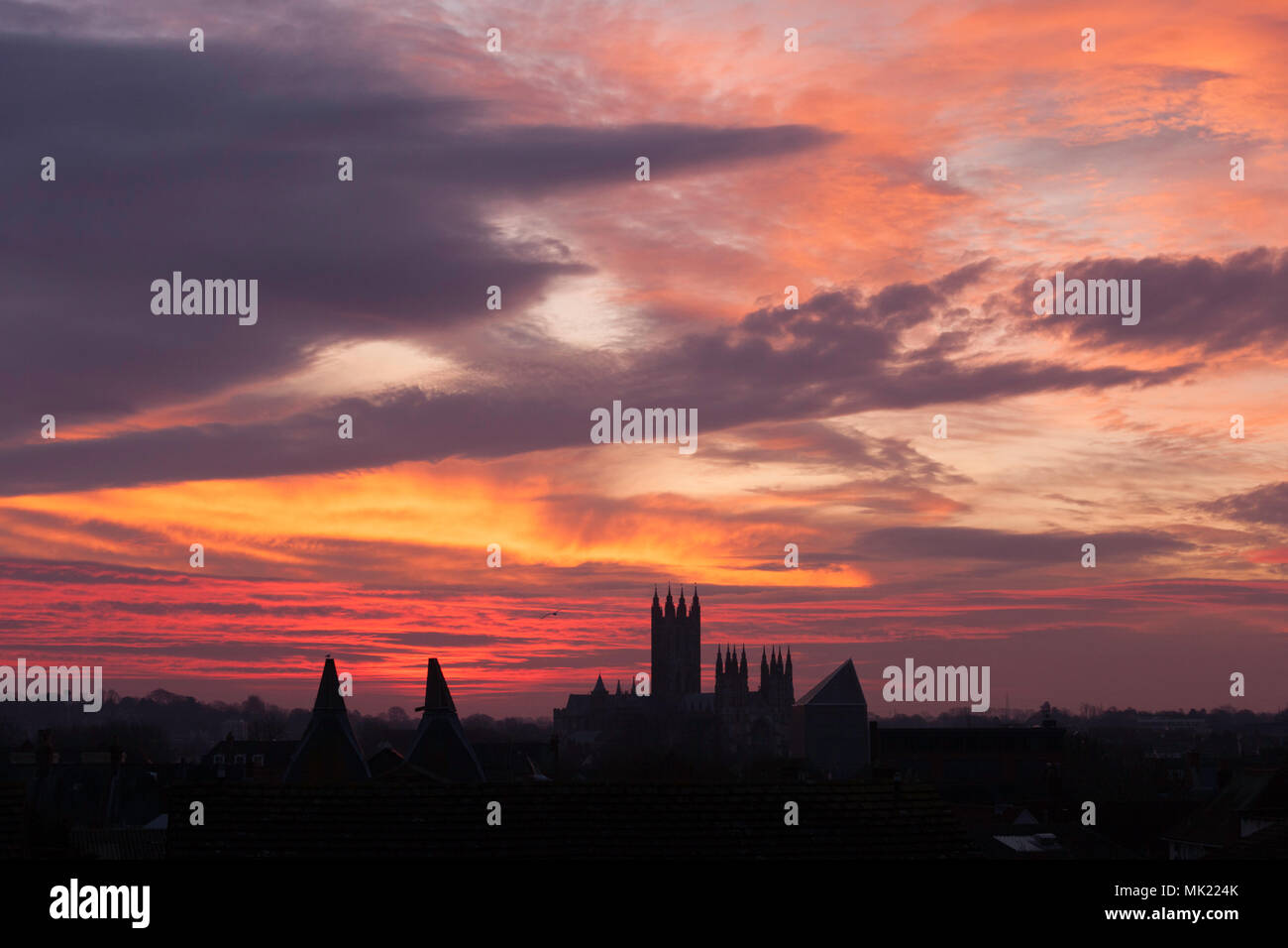 Streaks of pink cloud hi-res stock photography and images - Alamy
