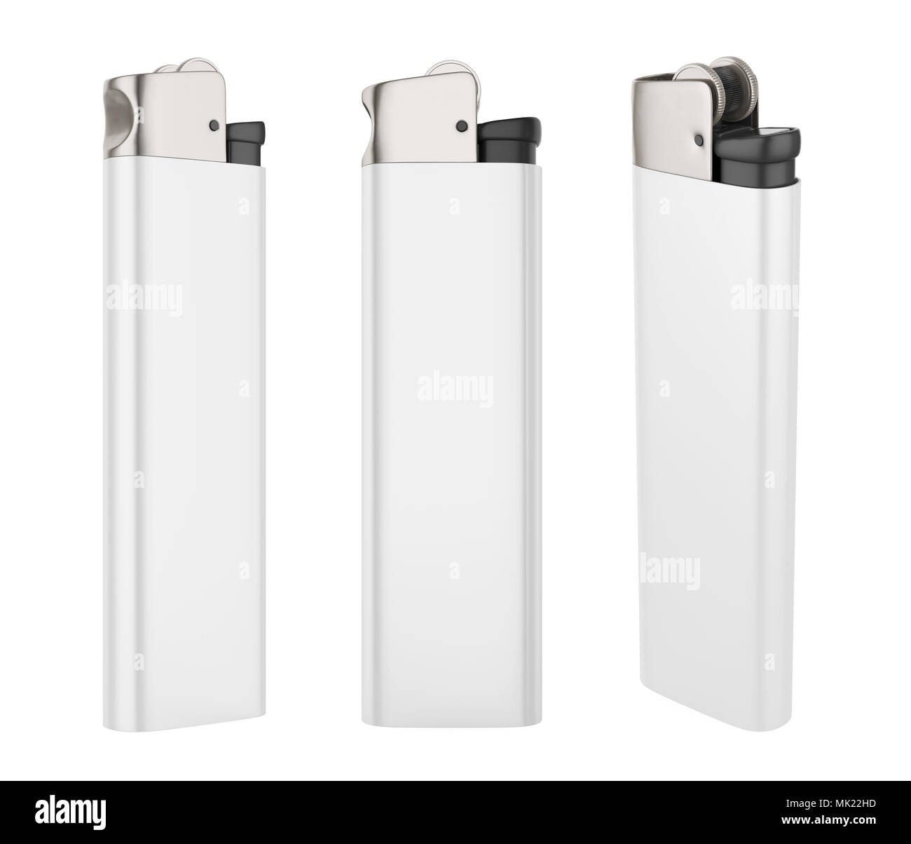 White Lighter Isolated Stock Photo - Alamy