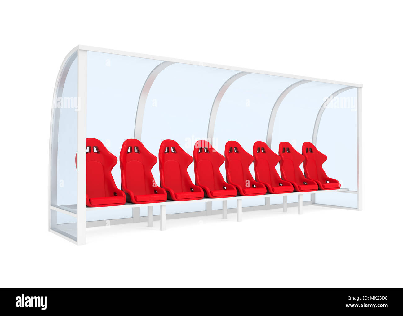 Reserve Chair and Staff Coach Bench Isolated Stock Photo - Alamy