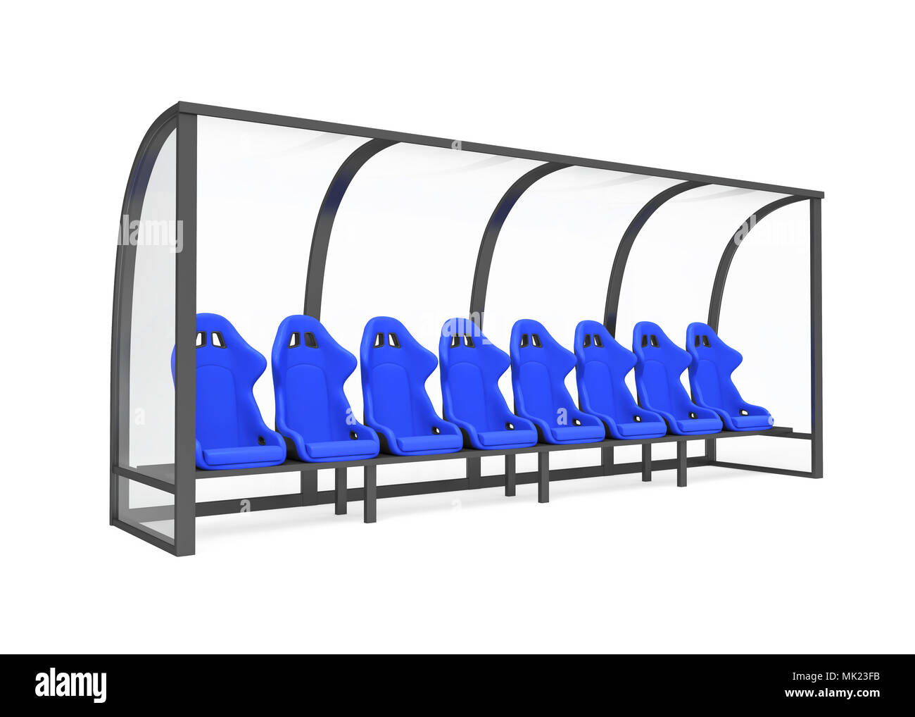 Reserve Chair and Staff Coach Bench Isolated Stock Photo - Alamy