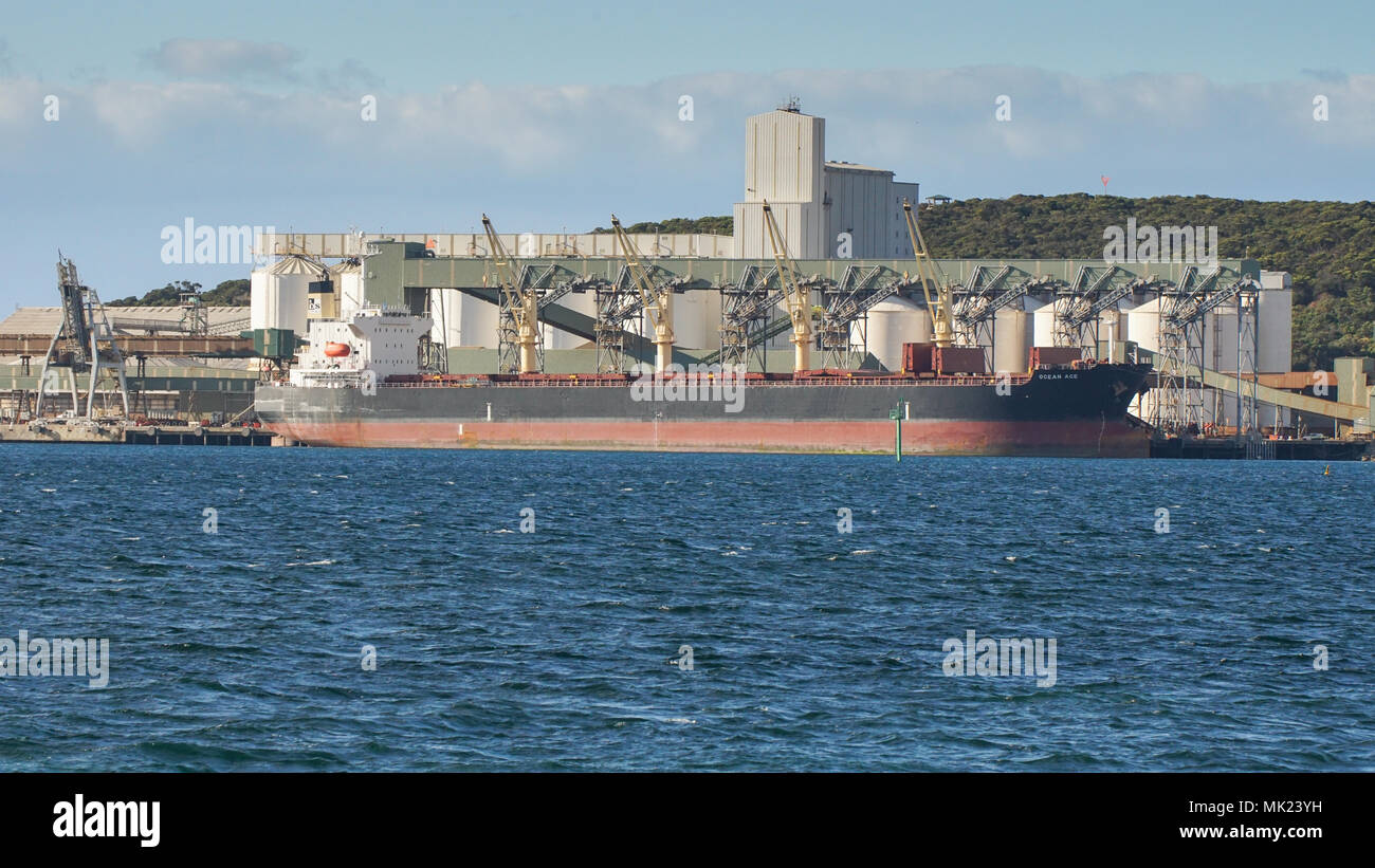 ESPERANCE, AUSTRALIA - JANUARY 29, 2018: Bulk carrier 'Ocean Ace' in ...