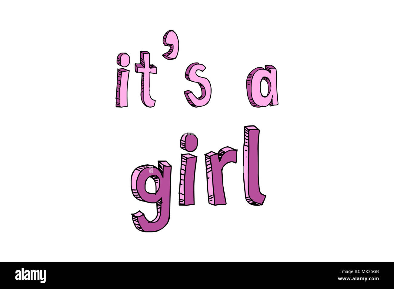 Baby gender reveal party Cut Out Stock Images & Pictures - Alamy