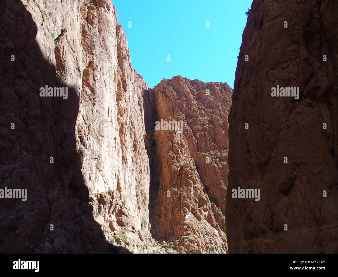 Spectacular african rocky slope TODGHA GORGE canyon landscapes in ...