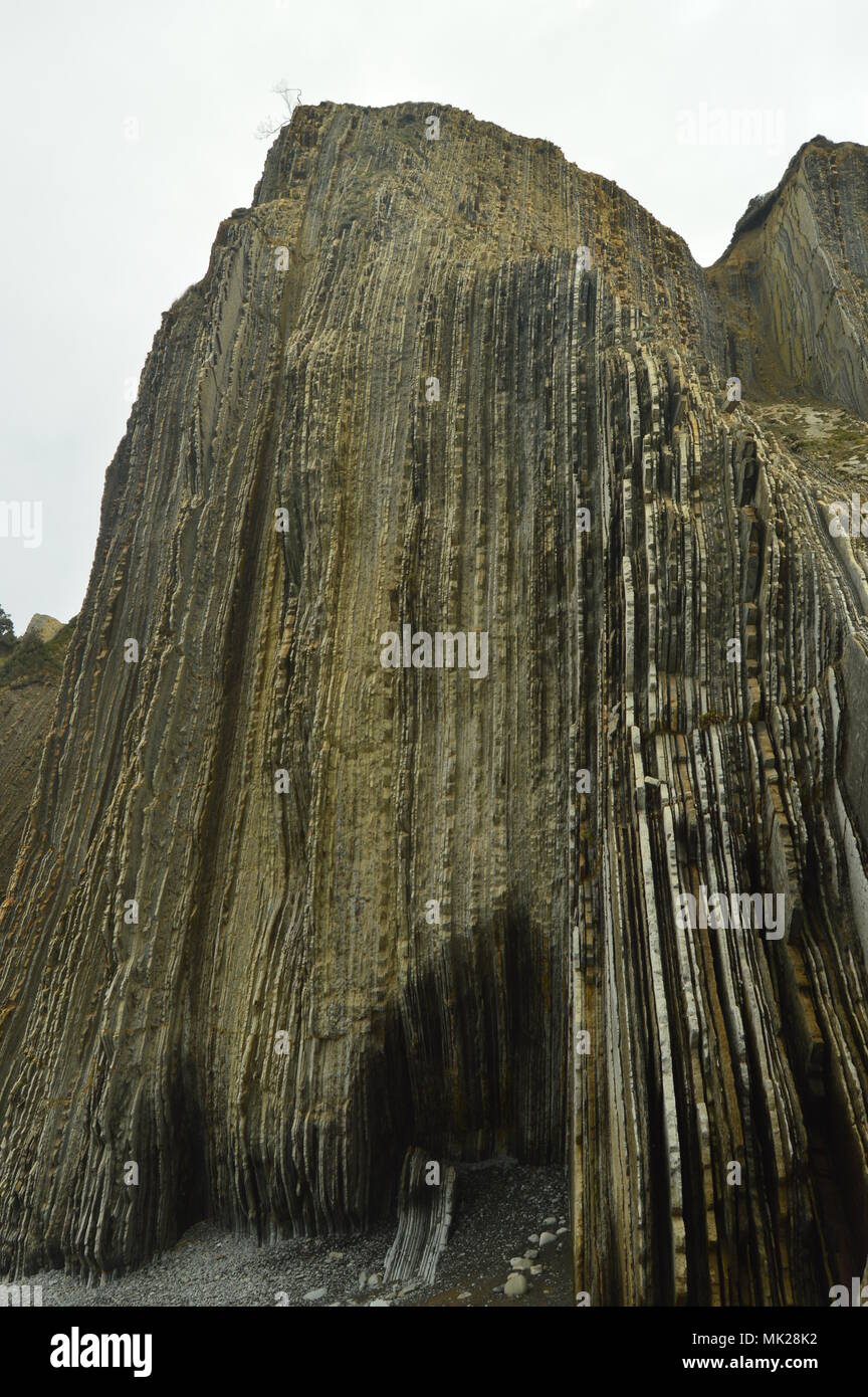 Mountain Of Geological Formations Of The Flysch Type Geopark Basque ...
