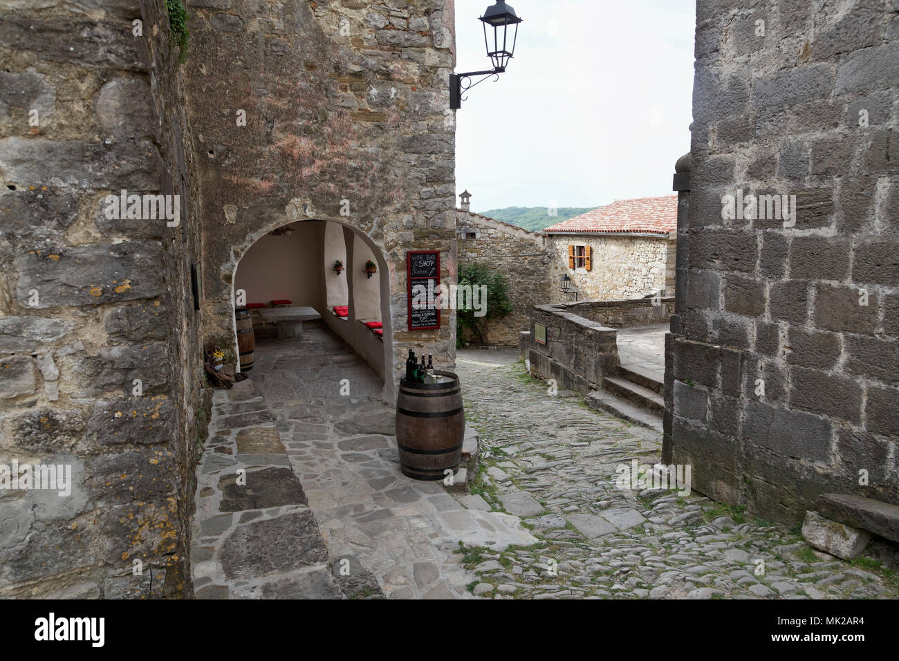 Hum, the smallest town in the world, Istra, Croatia Stock Photo - Alamy