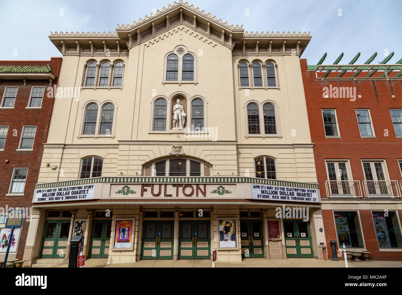 Lancaster, PA, USA - May 5, 2018: The Fulton Opera House is a historic ...